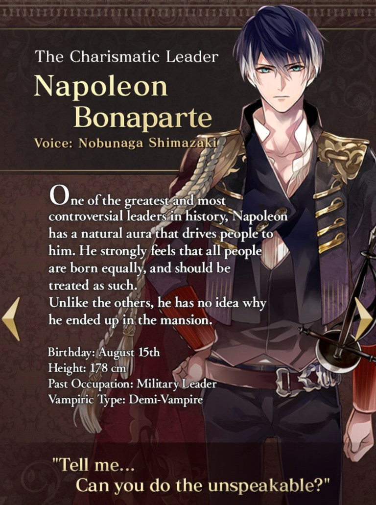 Ikémen Vampire | Game Review | Sweet & Spicy | Otome Game Reviews