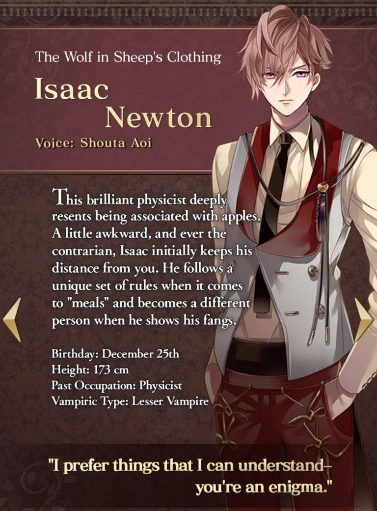 Ikémen Vampire | Game Review | Sweet & Spicy | Otome Game Reviews