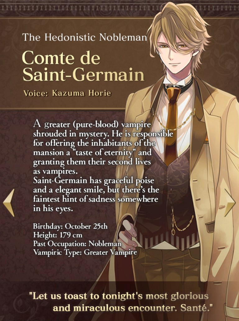 Ikémen Vampire | Game Review | Sweet & Spicy | Otome Game Reviews