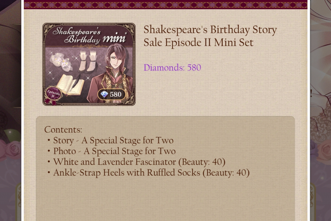 William Shakespeare’s Birthday Story Sale | Episodes I – III | Ikémen ...